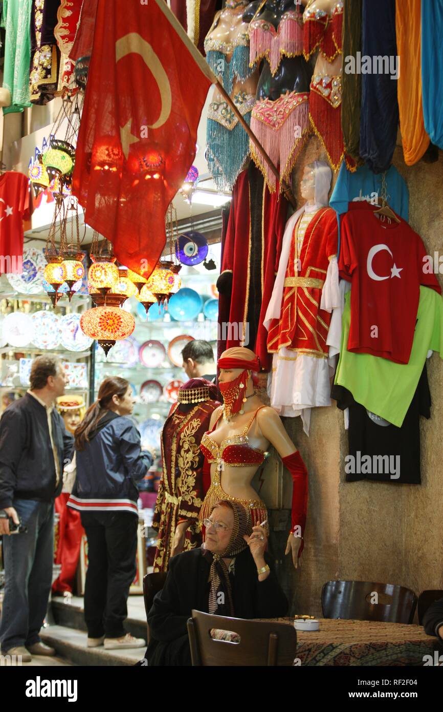 Booth, Grand Bazar or Covered Bazar, covered market for goods of all ...