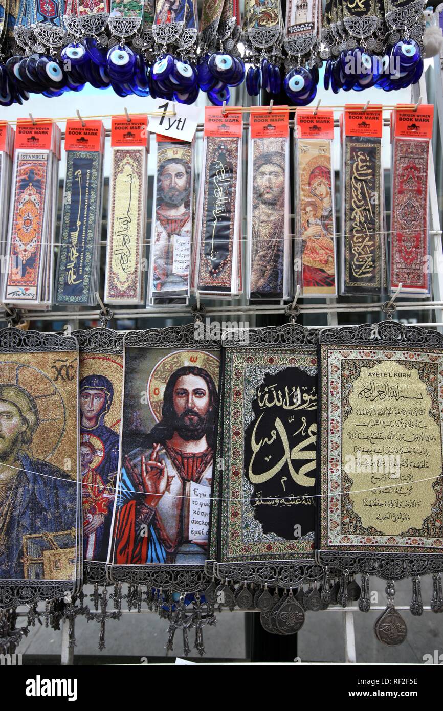 Pictures of saints and calligraphies of the Christian and Islamic ...