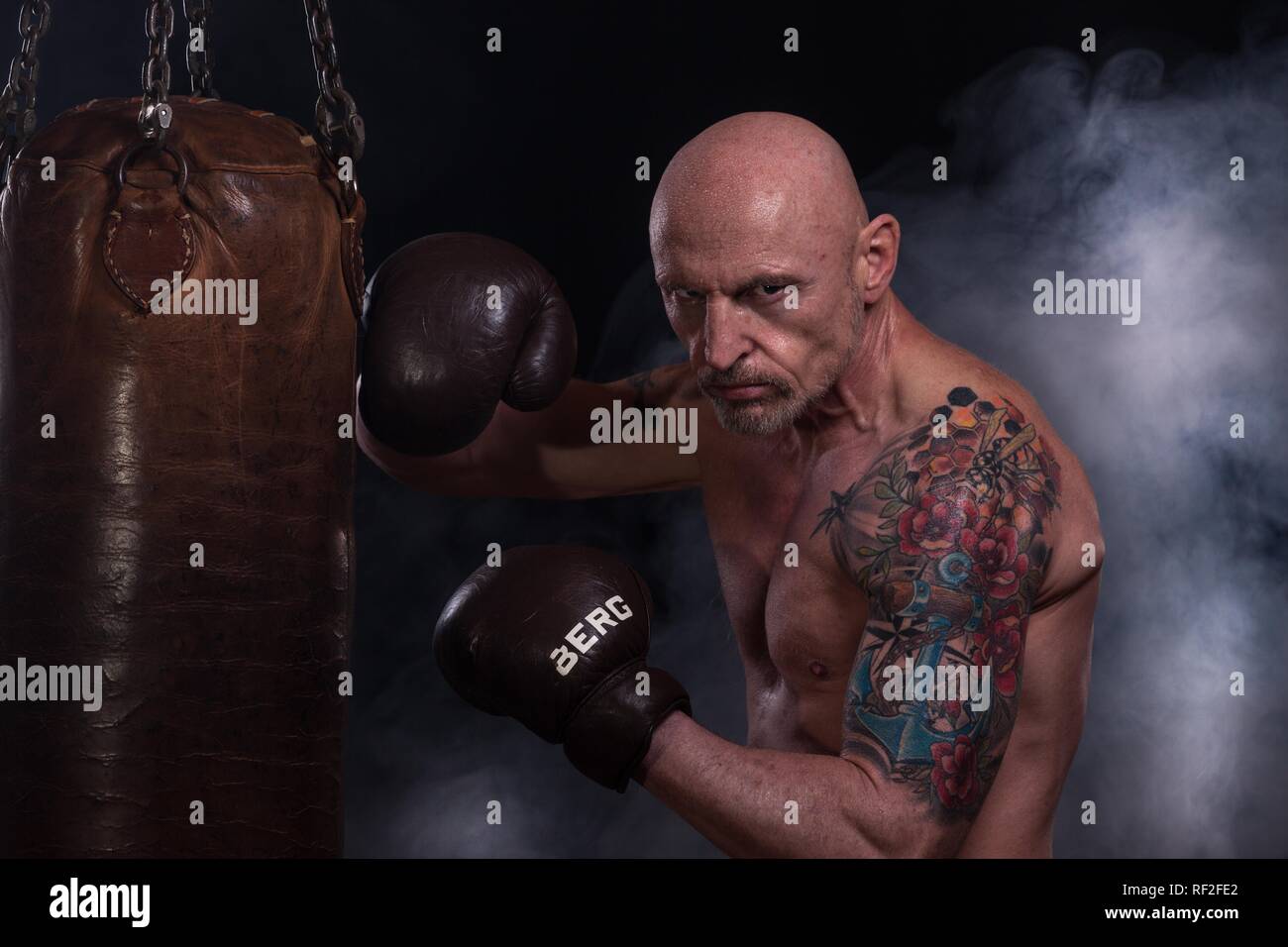 Bald head tattooed hi-res stock photography and images - Alamy