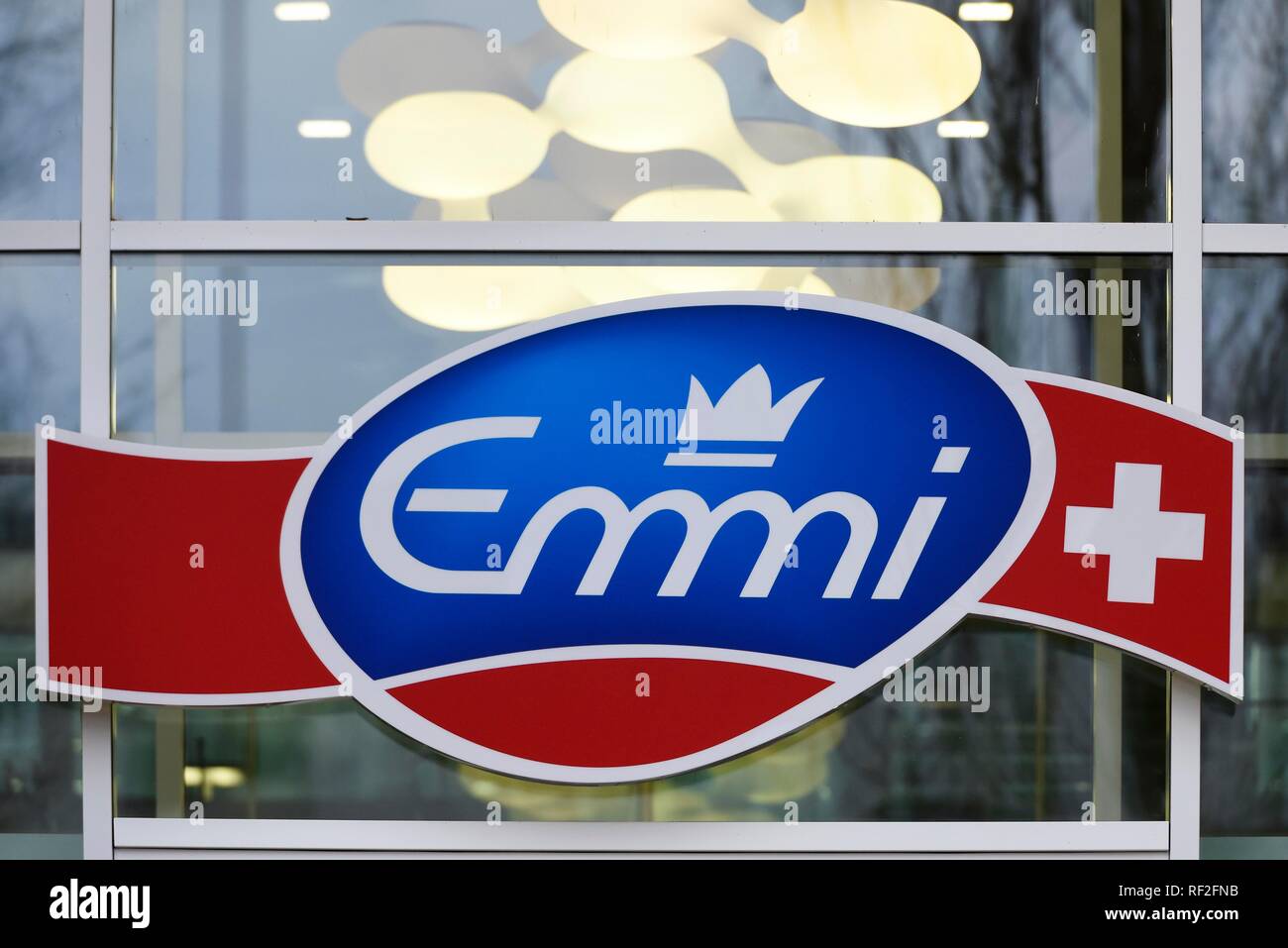 Logo Emmi, Switzerland's largest milk processing company, Lucerne ...
