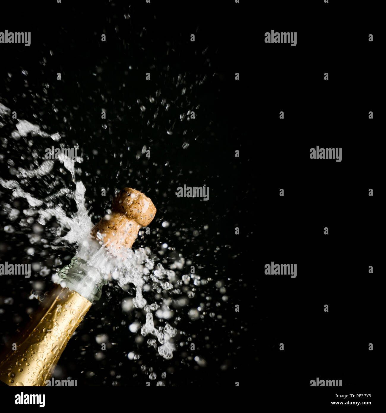 Champagne cork popping hi-res stock photography and images - Alamy