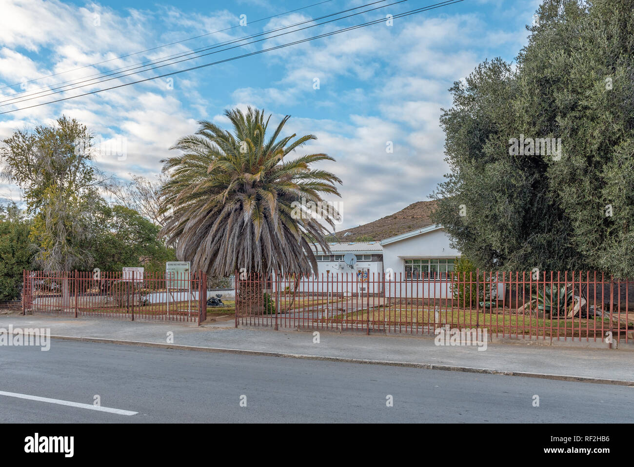 VICTORIA WEST, SOUTH AFRICA, AUGUST 7, 2018: A street scene, with the ...