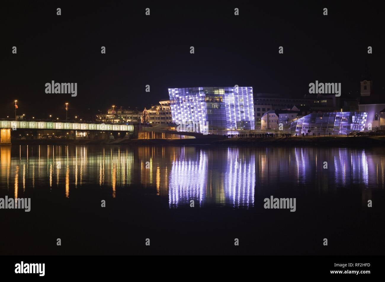 Ars electronica center night linz hi-res stock photography and images ...