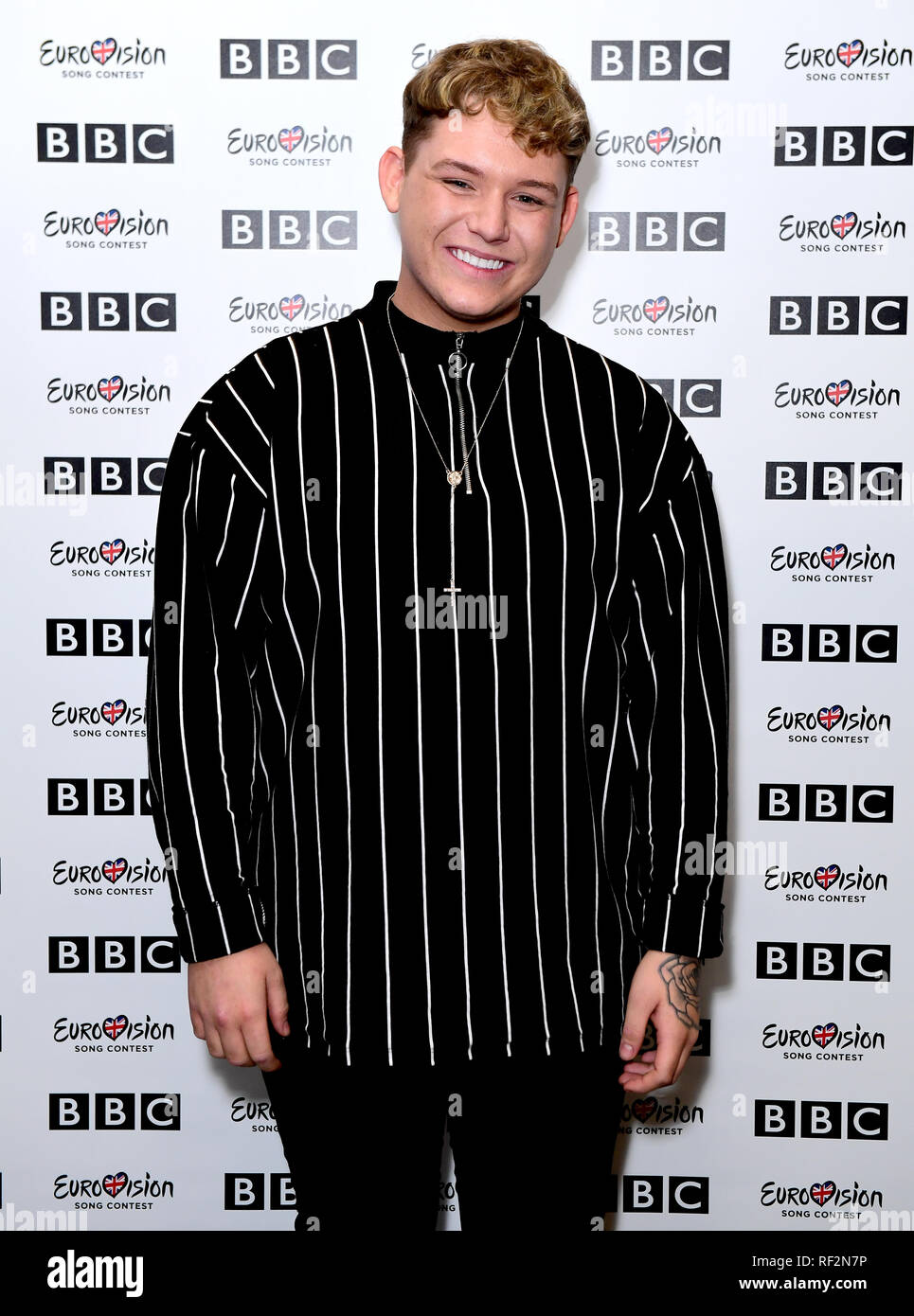 Michael Rice attending the Eurovision Meet the Artists event held at ...