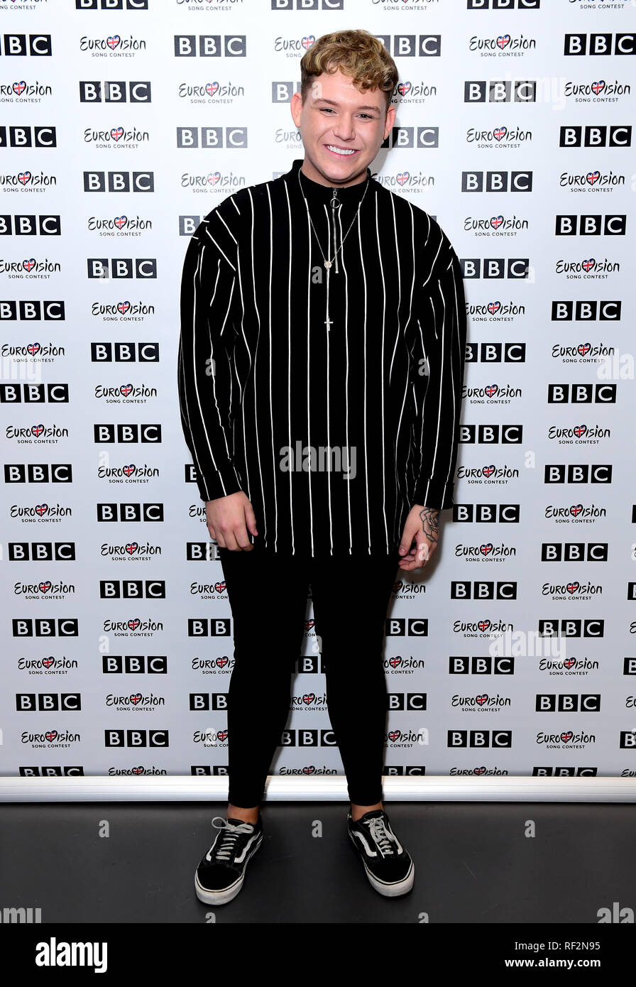 Michael Rice attending the Eurovision Meet the Artists event held at ...