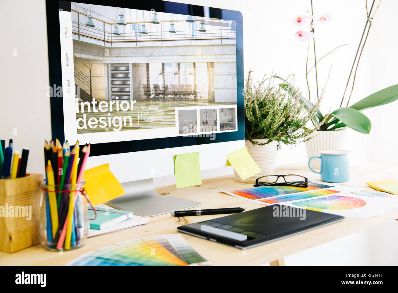 interior design studio Stock Photo - Alamy