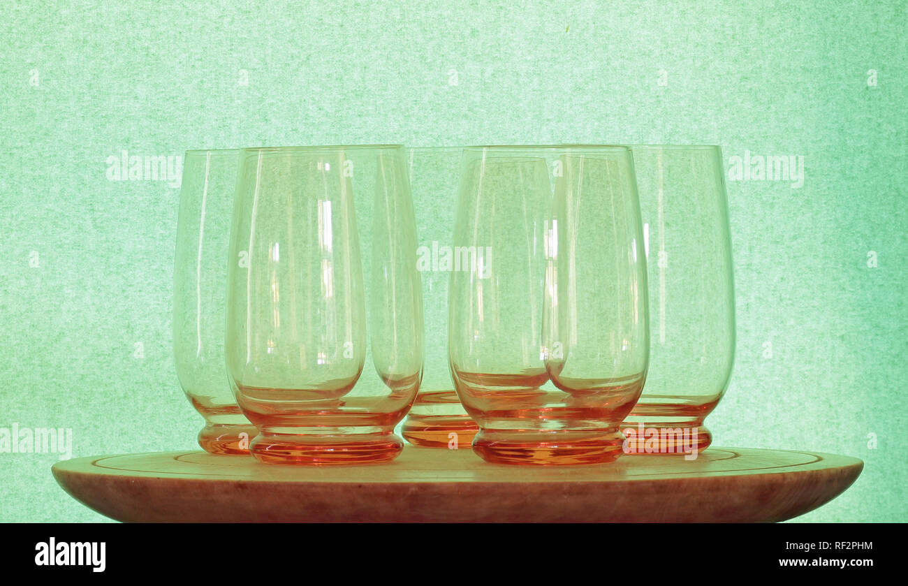 Still life pattern of glass tumblers Stock Photo - Alamy