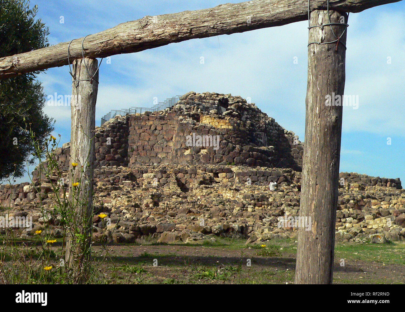 Barumini, Sardinia, Italy. Nurafghe Su Nuraxi UNESCO World Heritage ...