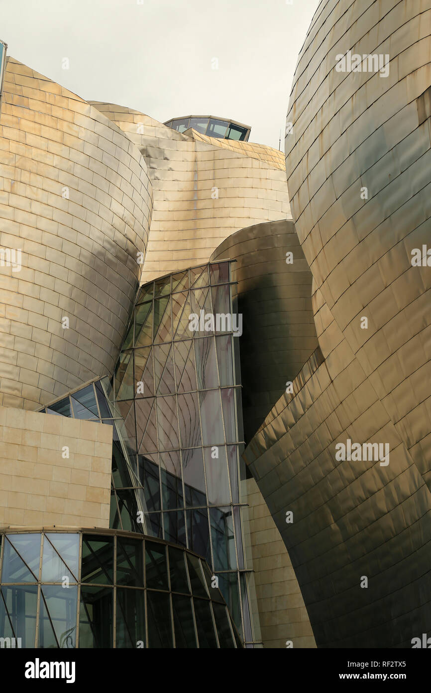Exterior of the Guggenheim museum in Bilbao Stock Photo - Alamy