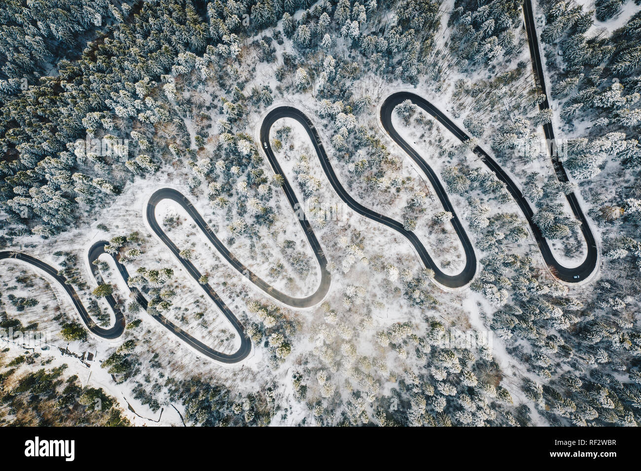 Aerial hairpin road hi-res stock photography and images - Alamy