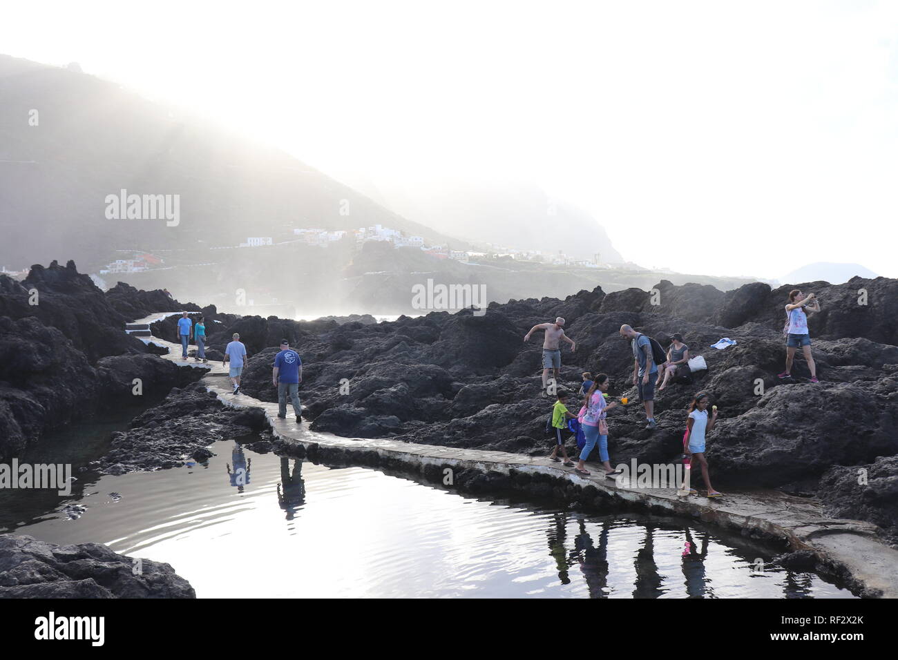 The natural pools of garachico caleton hi-res stock photography and ...