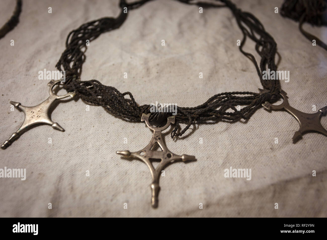 handcrafted Berber and Tuareg jewelry made of silver Stock Photo - Alamy