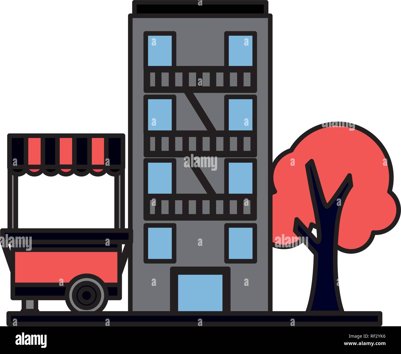 Commercial booth vector vectors hi-res stock photography and images - Alamy