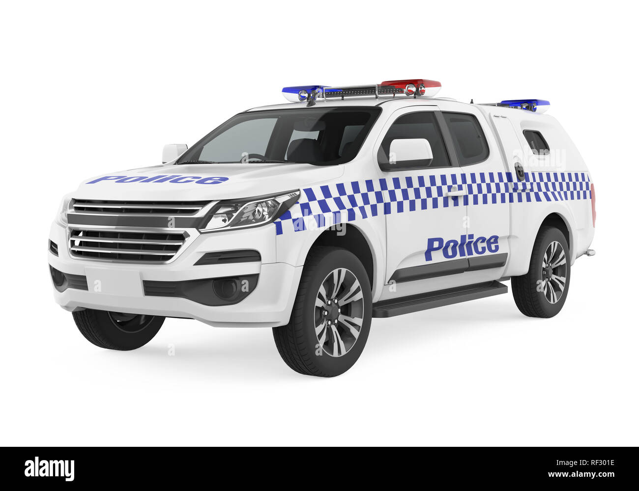 Police Car Isolated Stock Photo - Alamy