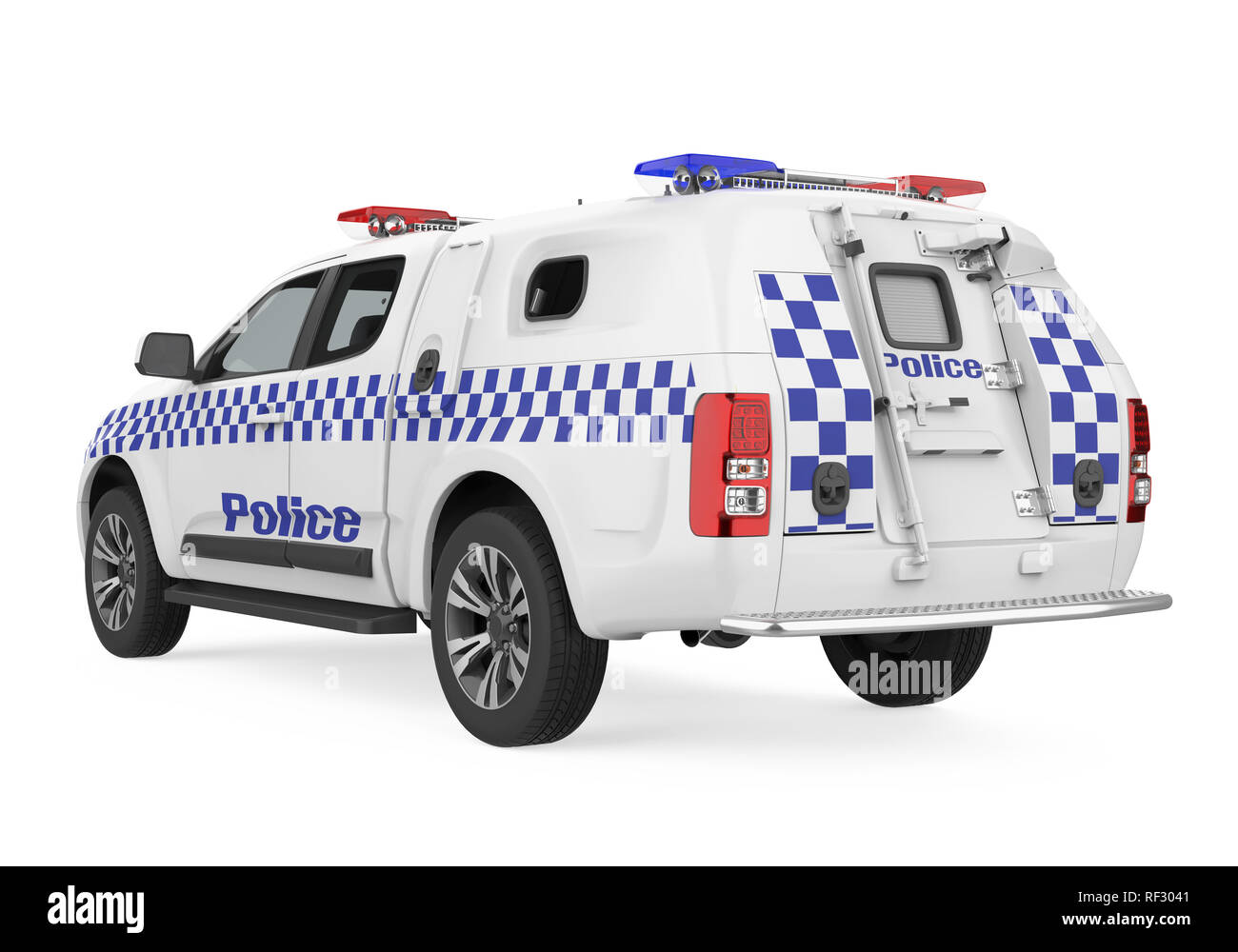 Police Car Isolated Stock Photo - Alamy