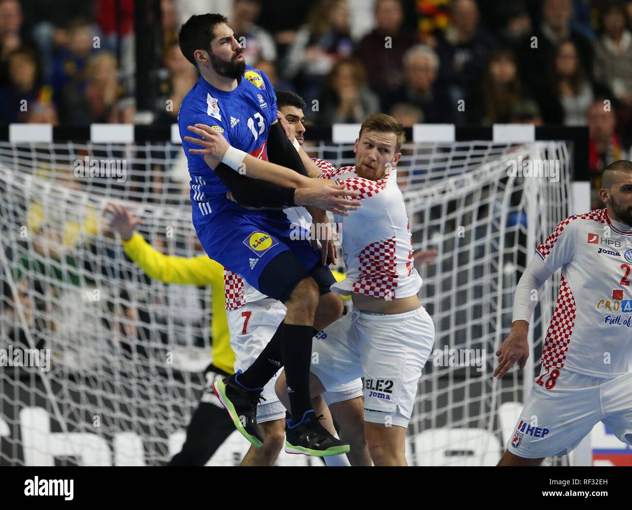 firo: 23.01.2019, Handball: World Cup World Cup Main Round France ...