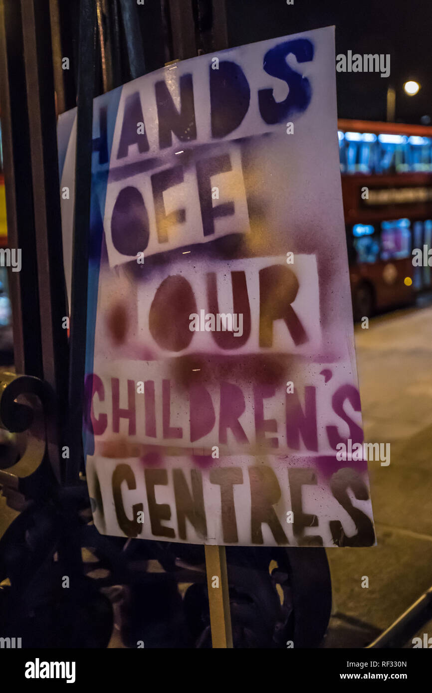 Hands off our childrens centres hi-res stock photography and images - Alamy