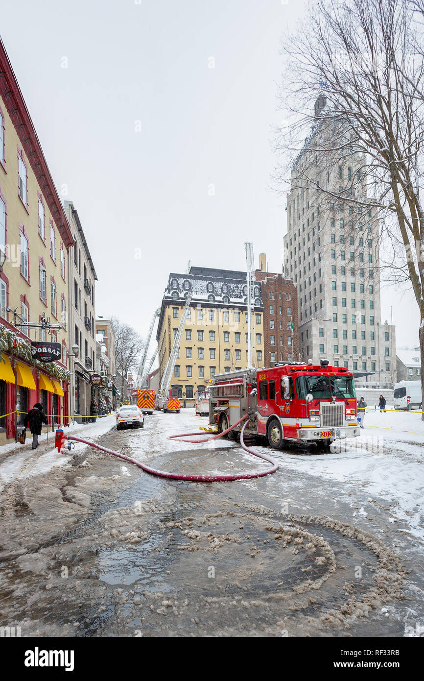 Incendie vieux quebec hi-res stock photography and images - Alamy