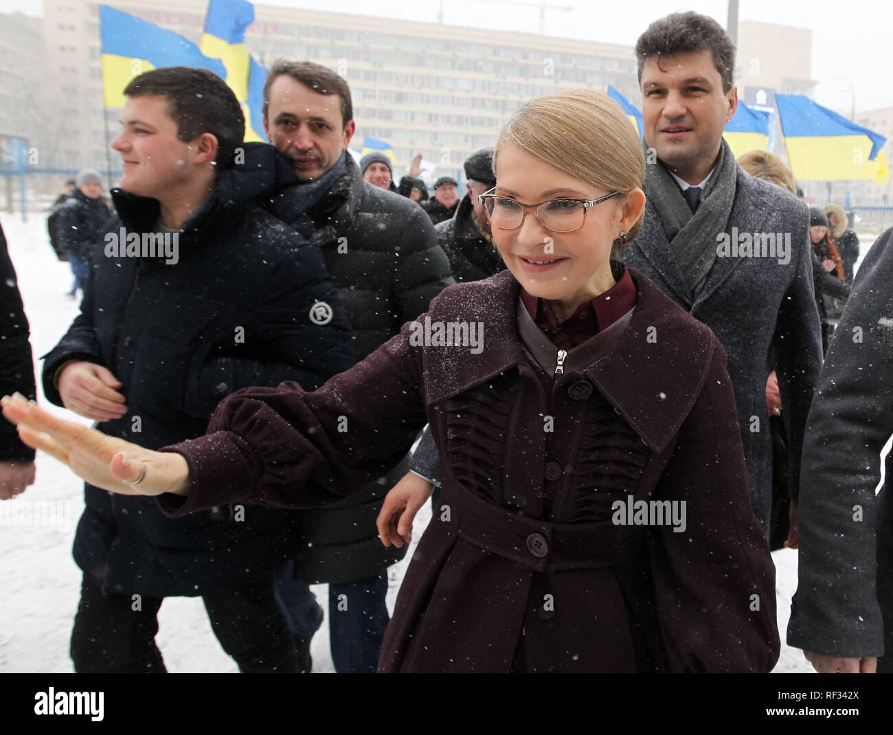 Kiev, Ukraine. 23rd Jan, 2019. Ukrainian politician and candidate in ...