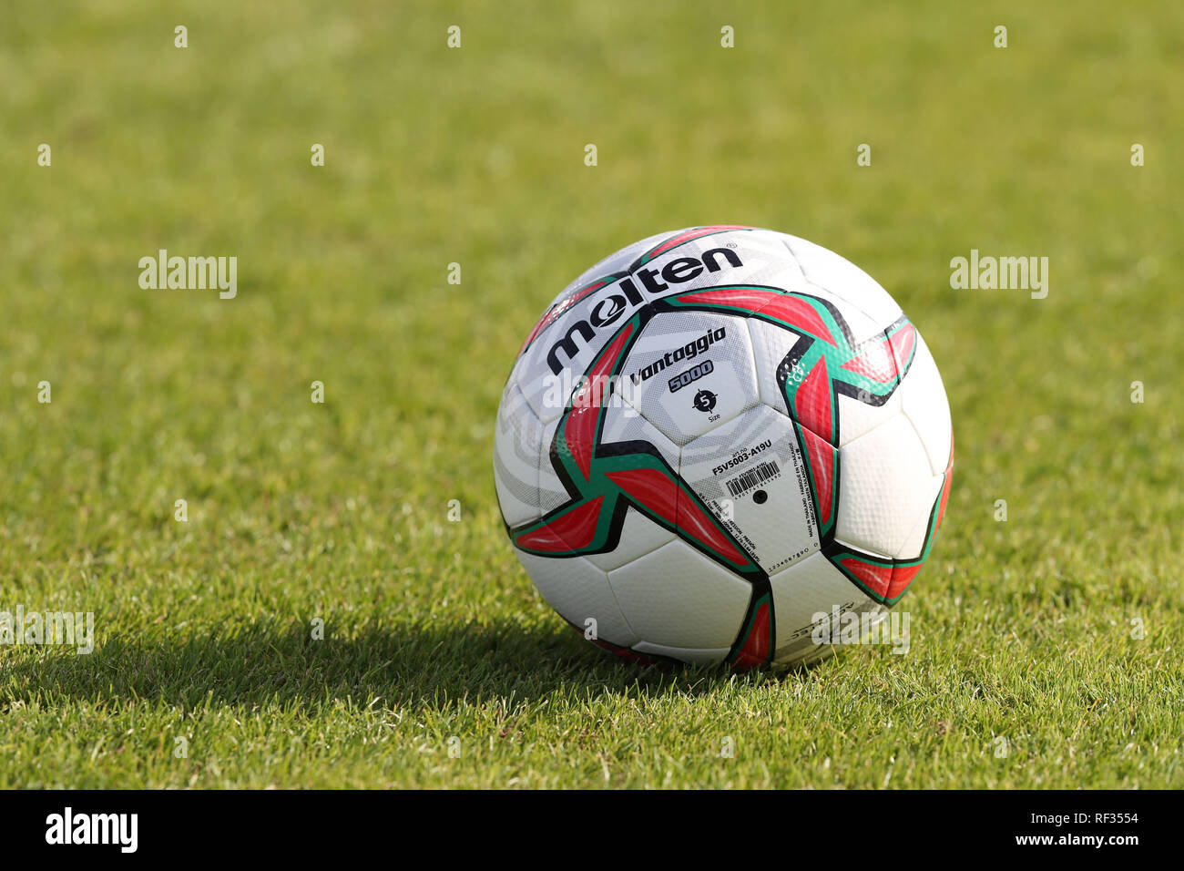 Sharjah, United Arab Emirates. 21st Jan, 2019. Official match ball ...