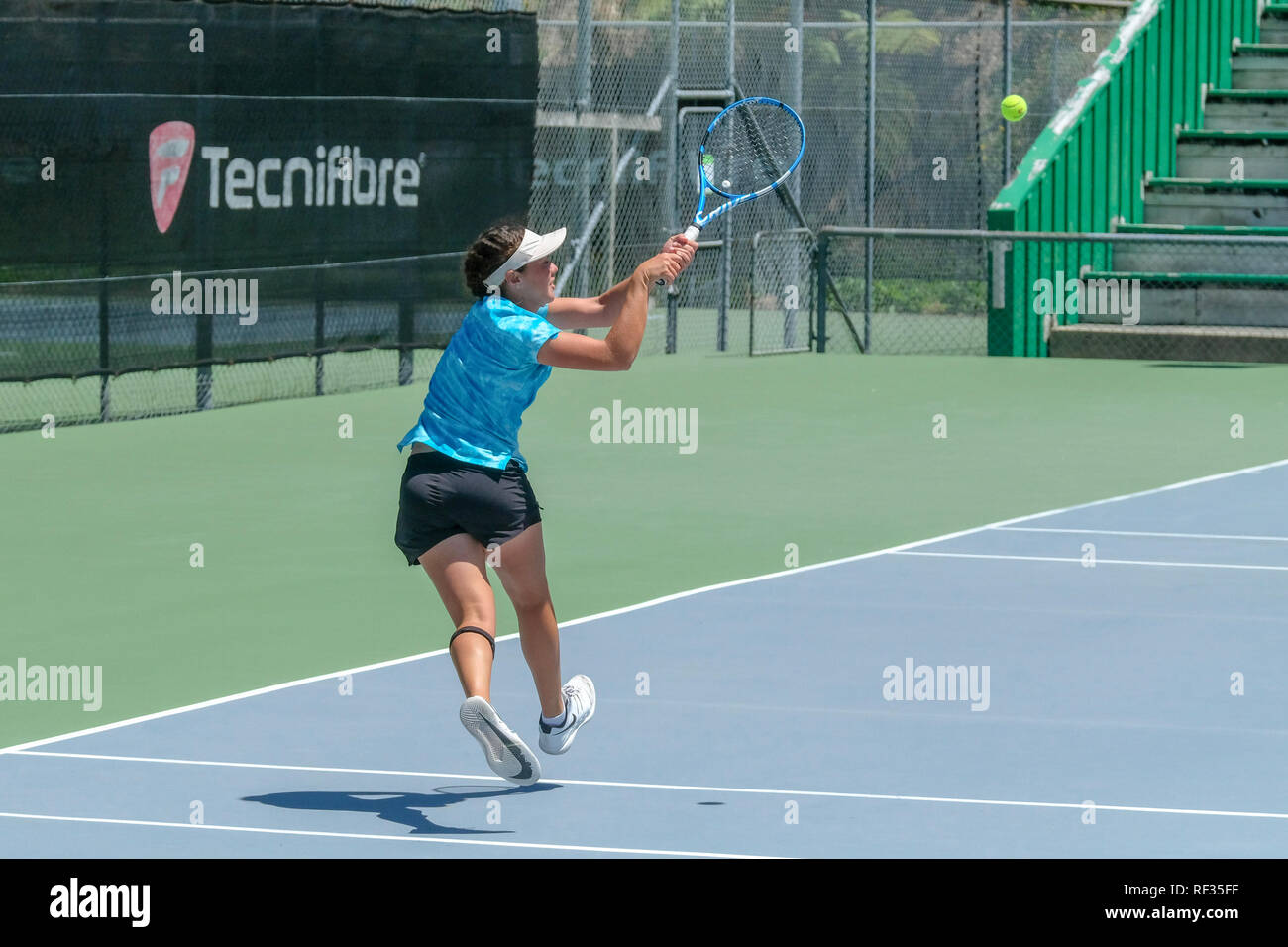 Wellington, New Zealand. 24th January, 2019. Saoirse Breen of Fiji ...