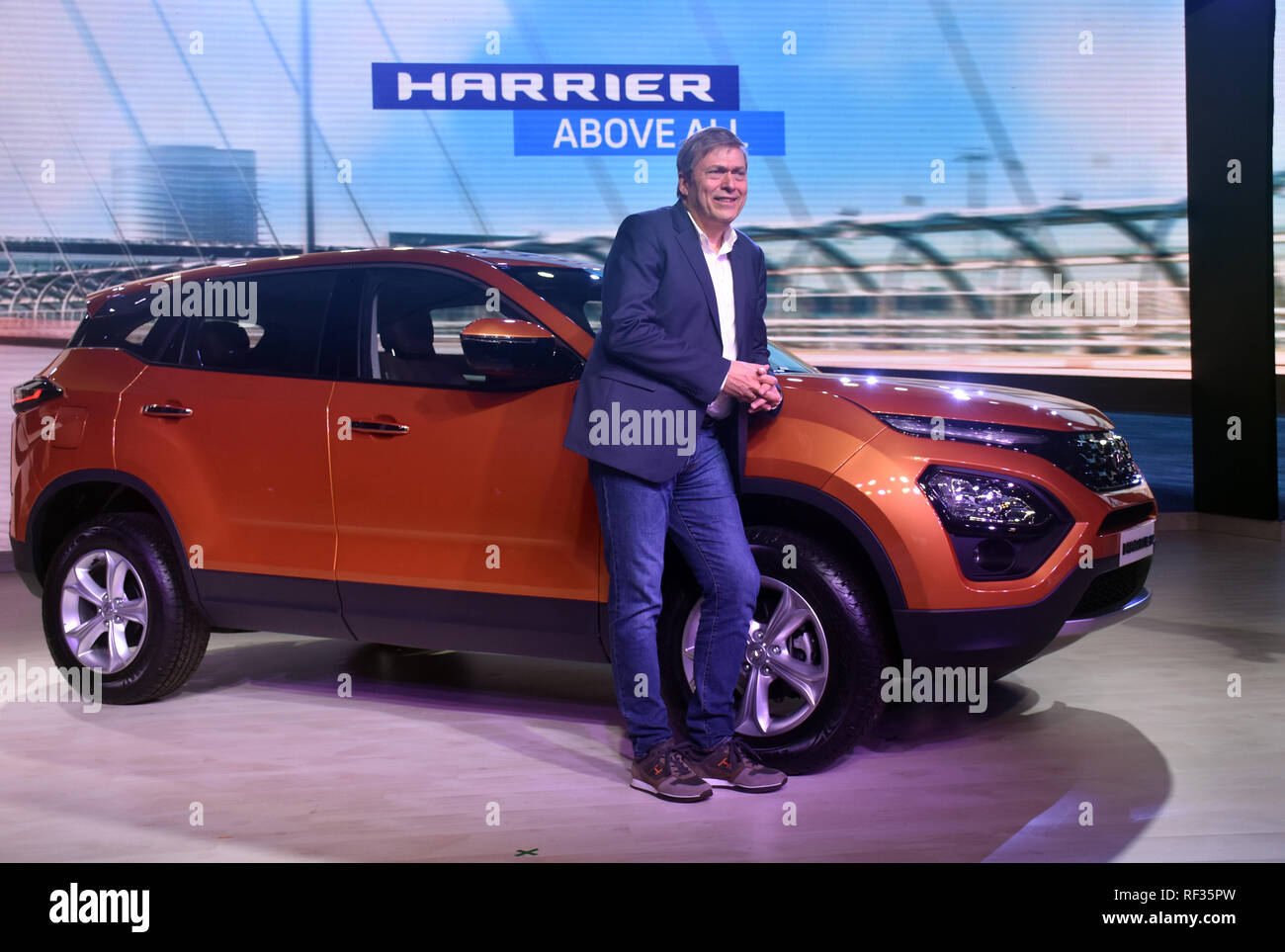 Guenter Butschek (CEO & MD Tata Motors) seen during the launch of Tata ...