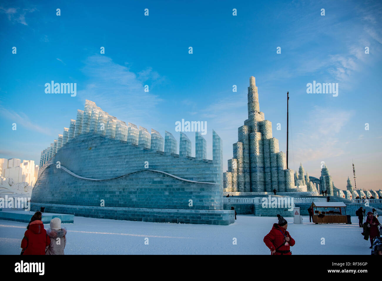 Harbin, Harbin, China. 24th Jan, 2019. Harbin, CHINA-Ice sculptures at ...