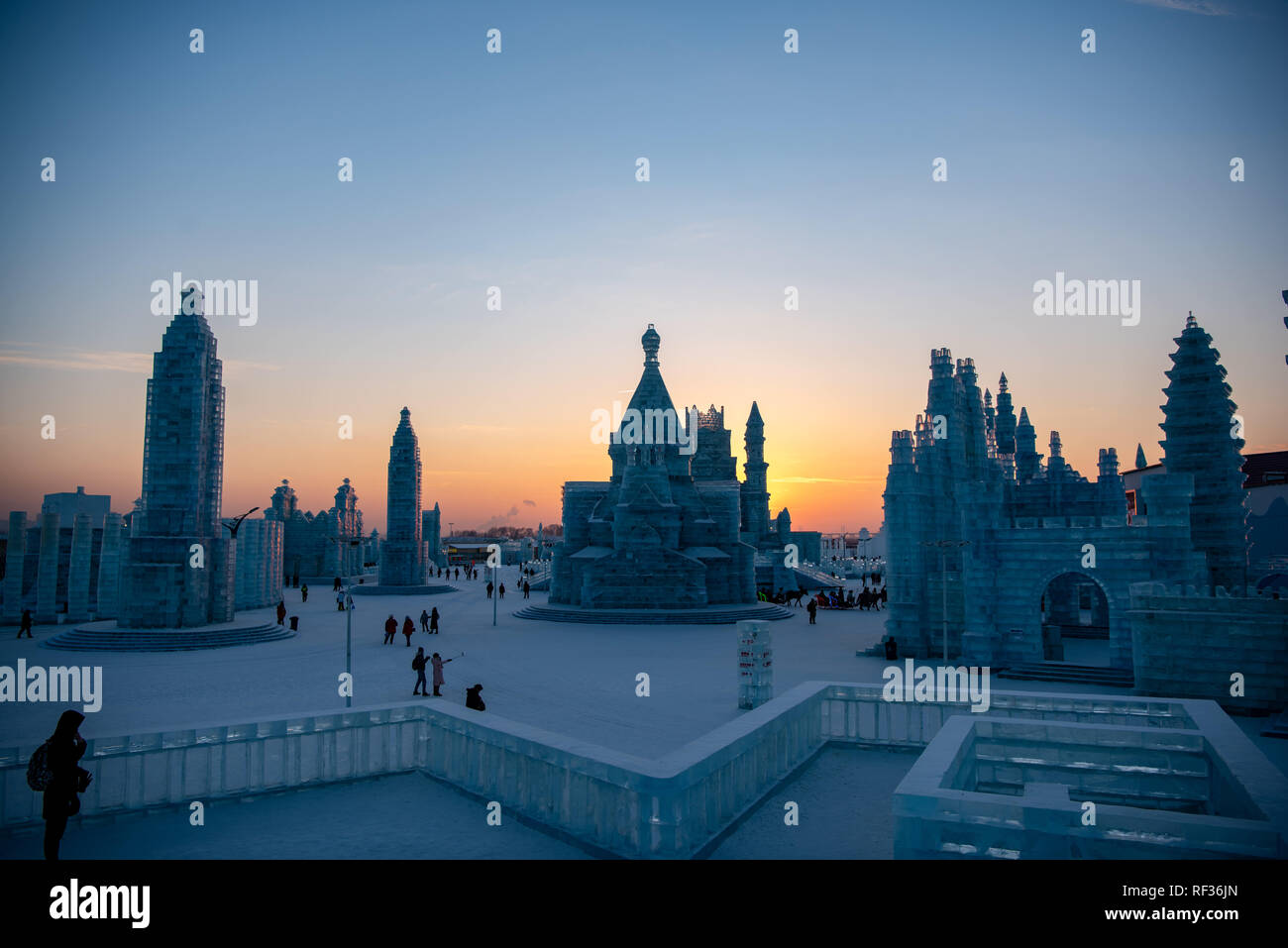 Harbin, Harbin, China. 24th Jan, 2019. Harbin, CHINA-Ice sculptures at ...