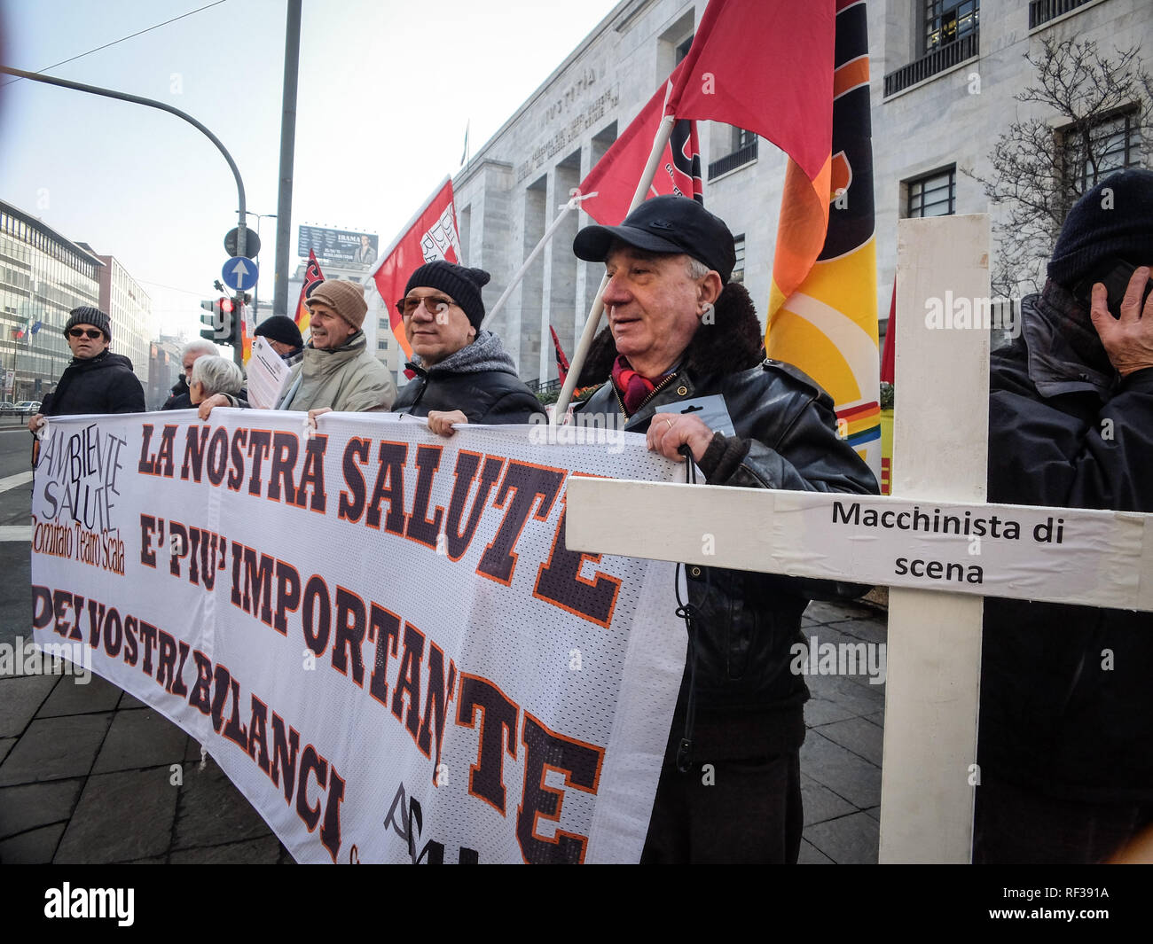 Foto LaPresse - Matteo Corner 24/01/2019 Milano,Italia Cronaca Presidio ...