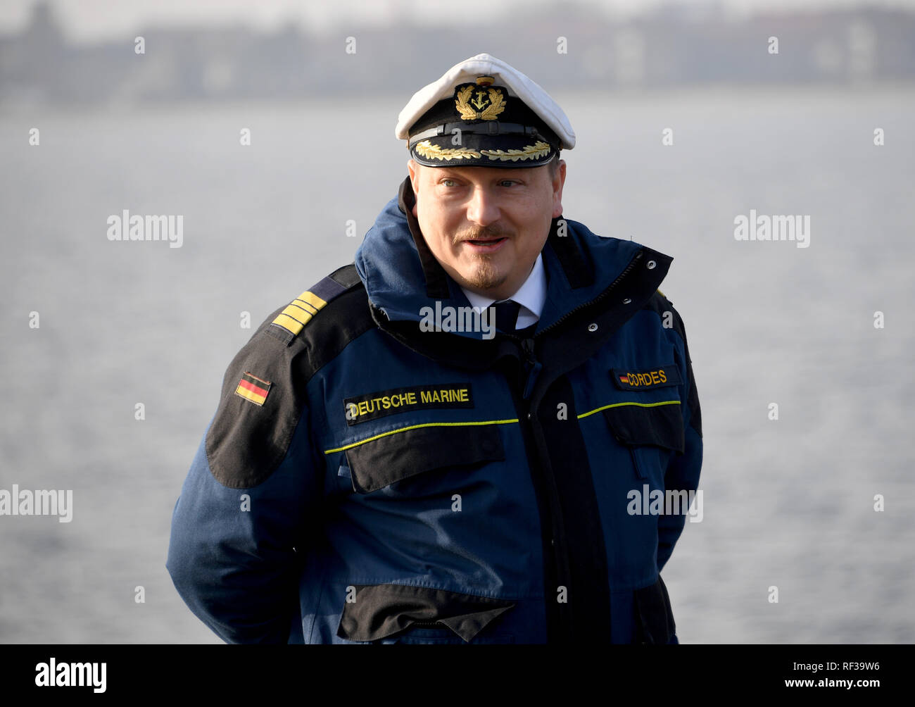 23 January 2019, Schleswig-Holstein, Eckernförde: Timo Cordes ...