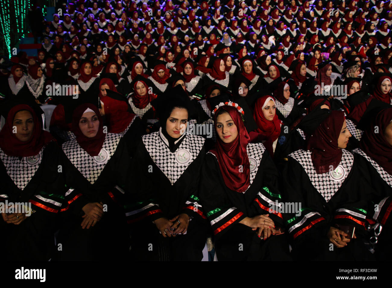 University Graduates Attend Graduation Ceremony High Resolution Stock ...