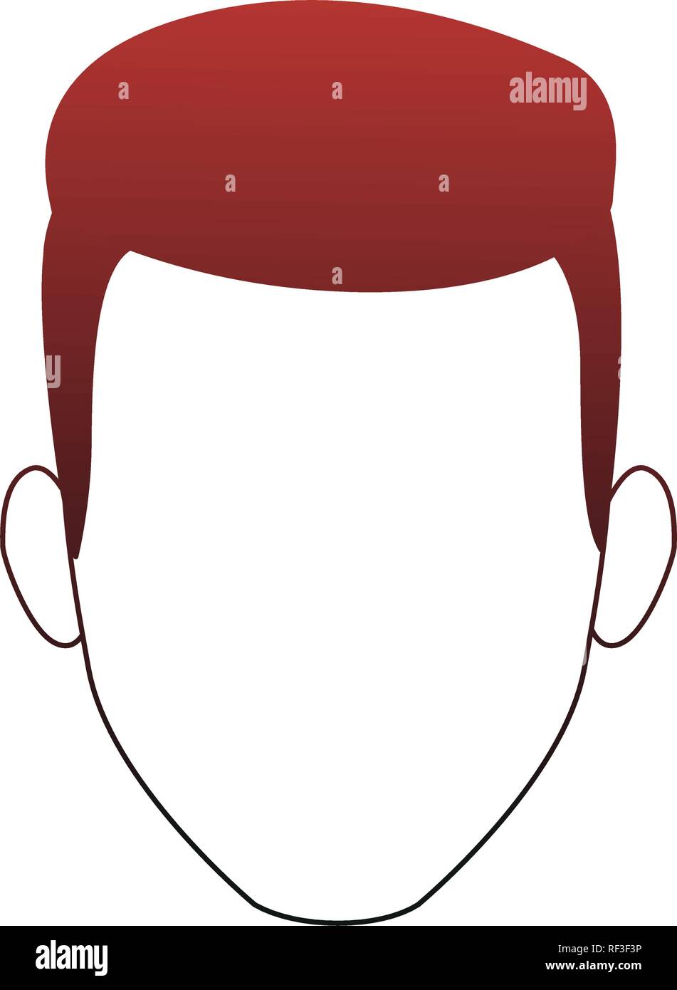 Faceless portrait funny young Stock Vector Images - Alamy