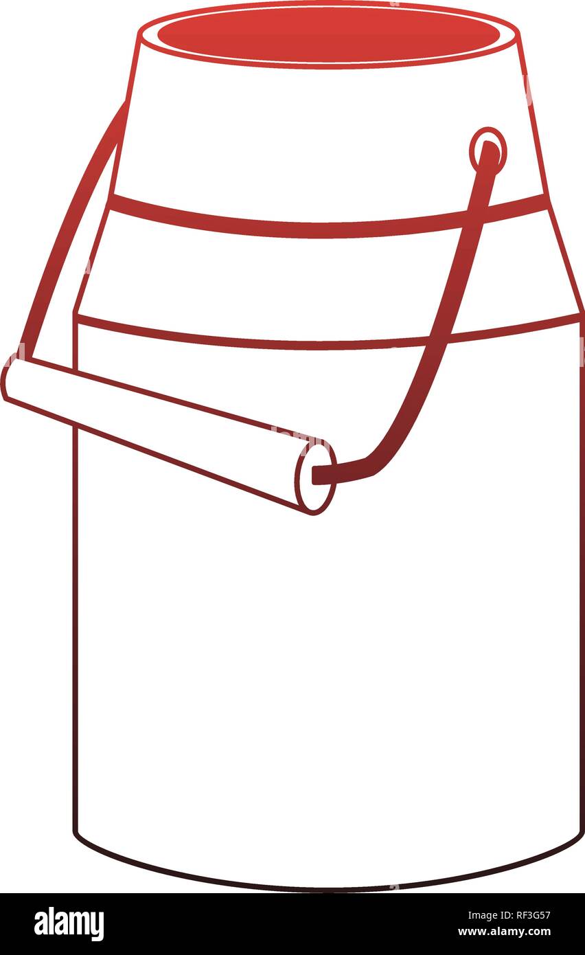 Milk can isolated red lines Stock Vector Image & Art - Alamy