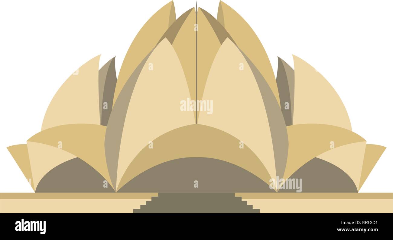 Lotus temple isolated Stock Vector Image & Art - Alamy