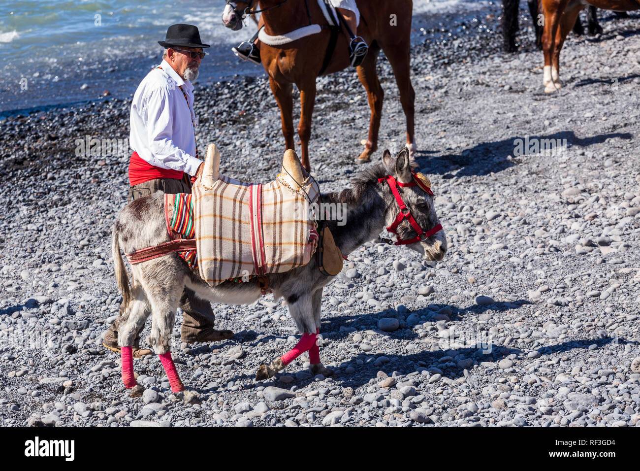 Playa Enramada, La Caleta, Costa Adeje, Tenerife. 20 January 2019. The ...