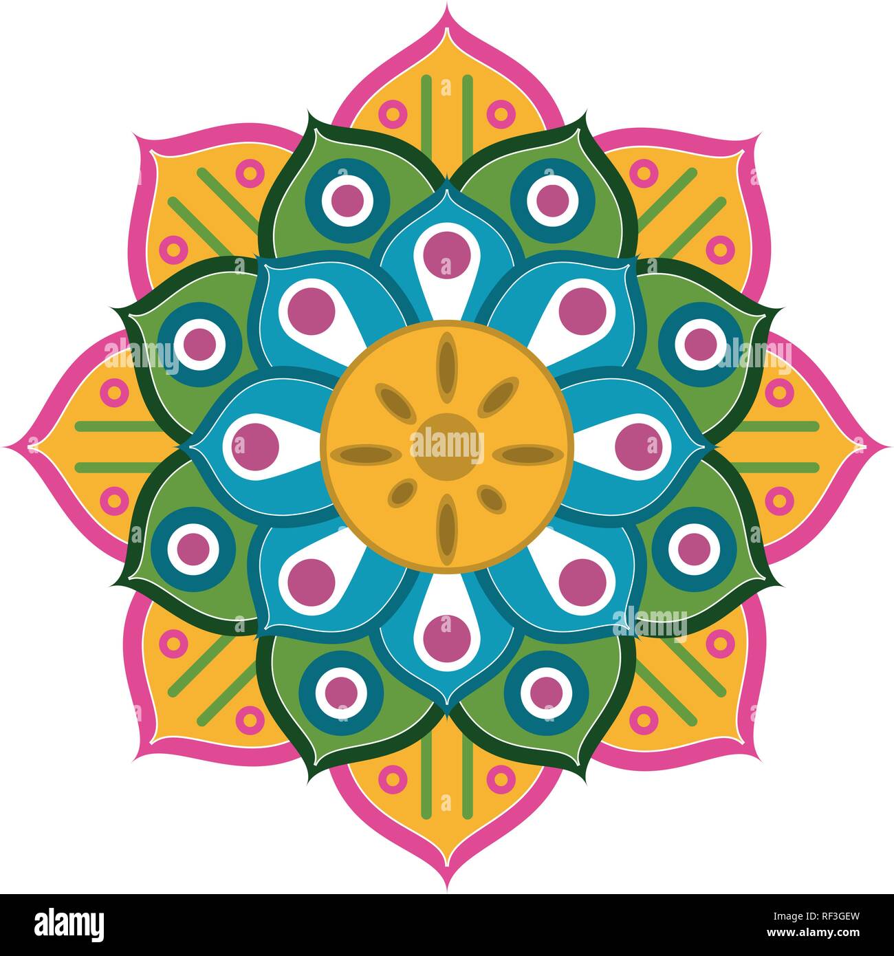 Lotus flower symbol Stock Vector Image & Art - Alamy