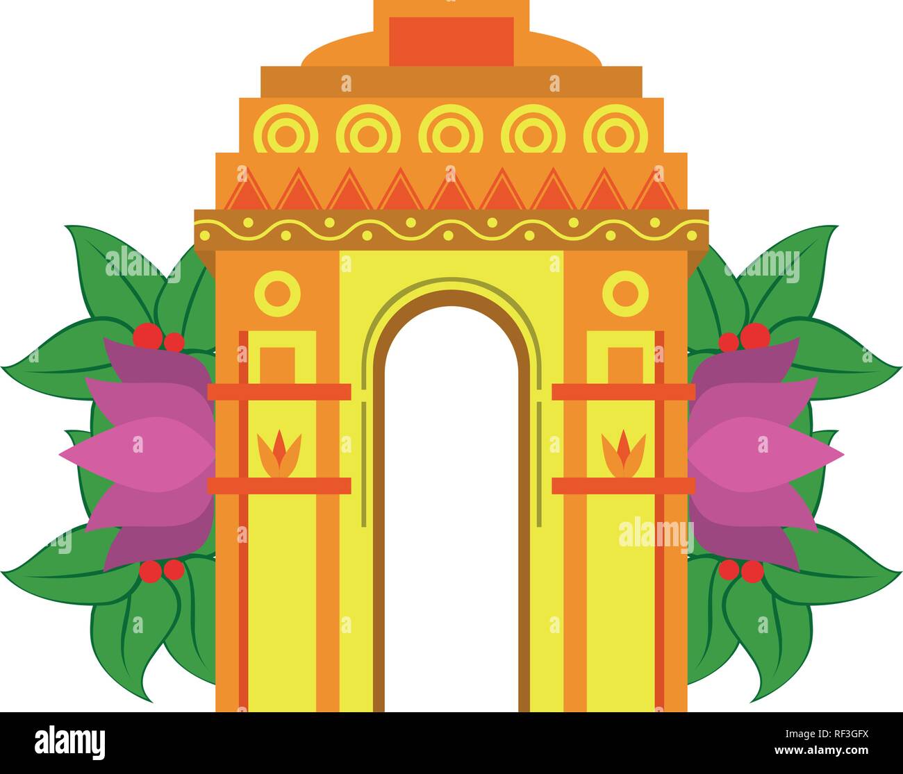 India gate monument Stock Vector Image & Art - Alamy