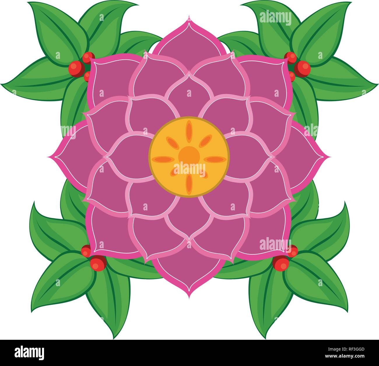 Lotus flower symbol Stock Vector Image & Art - Alamy