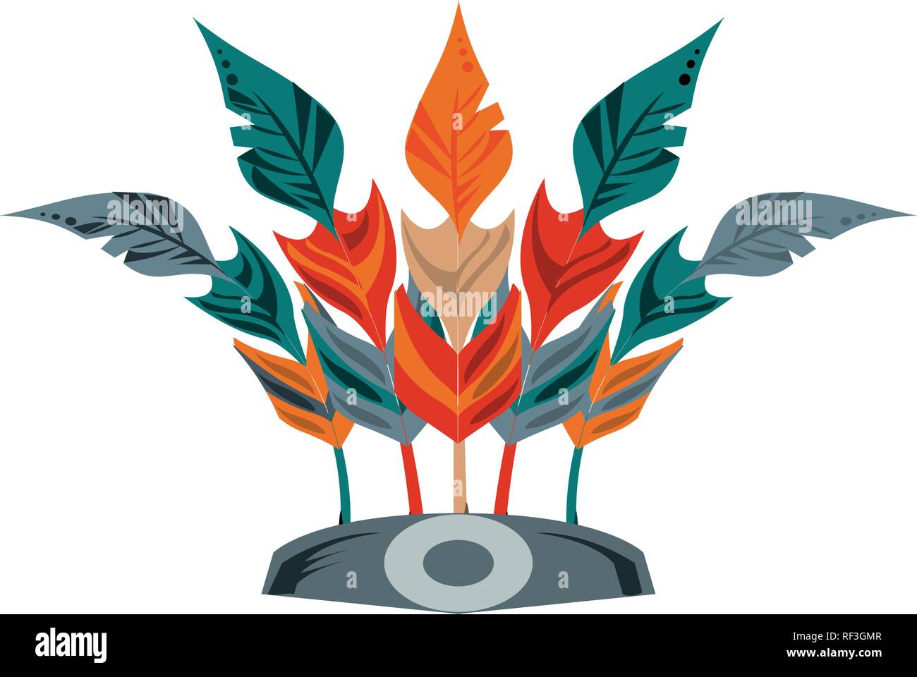 indian feathers crown Stock Vector Image & Art - Alamy
