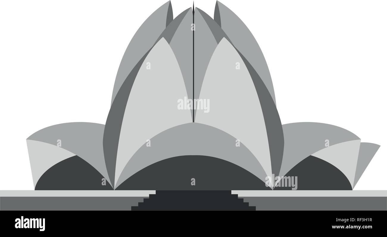 Lotus temple isolated Stock Vector Image & Art - Alamy