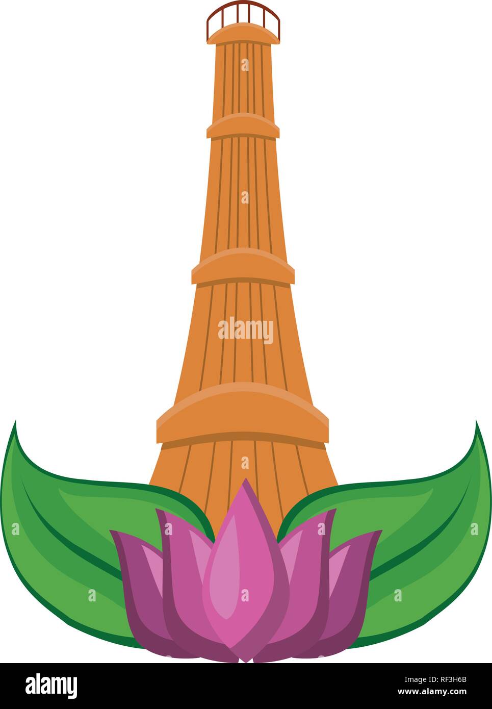 Wooden tower isolated Stock Vector Image & Art - Alamy