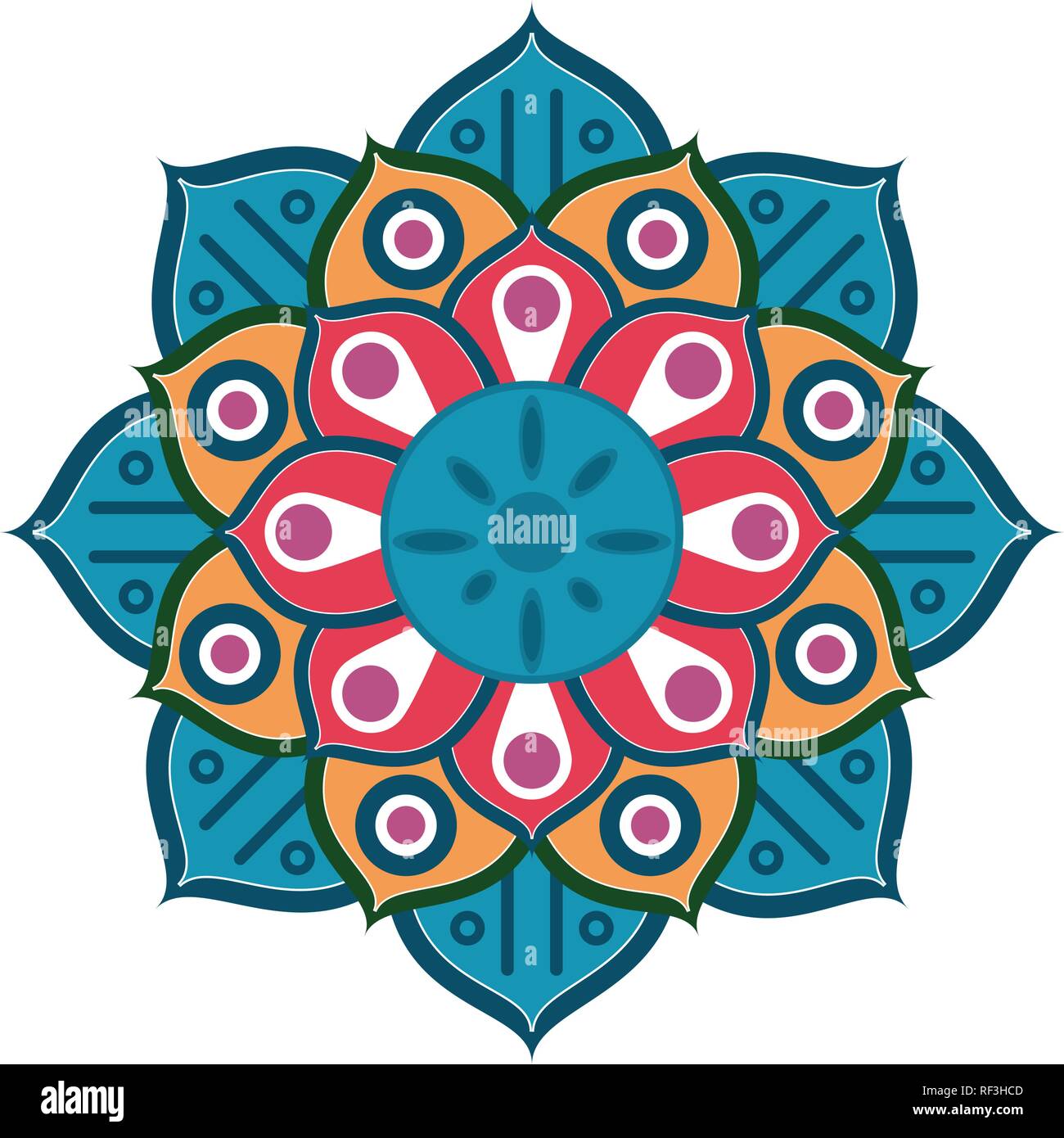 Mandala indian emblem Stock Vector Image & Art - Alamy
