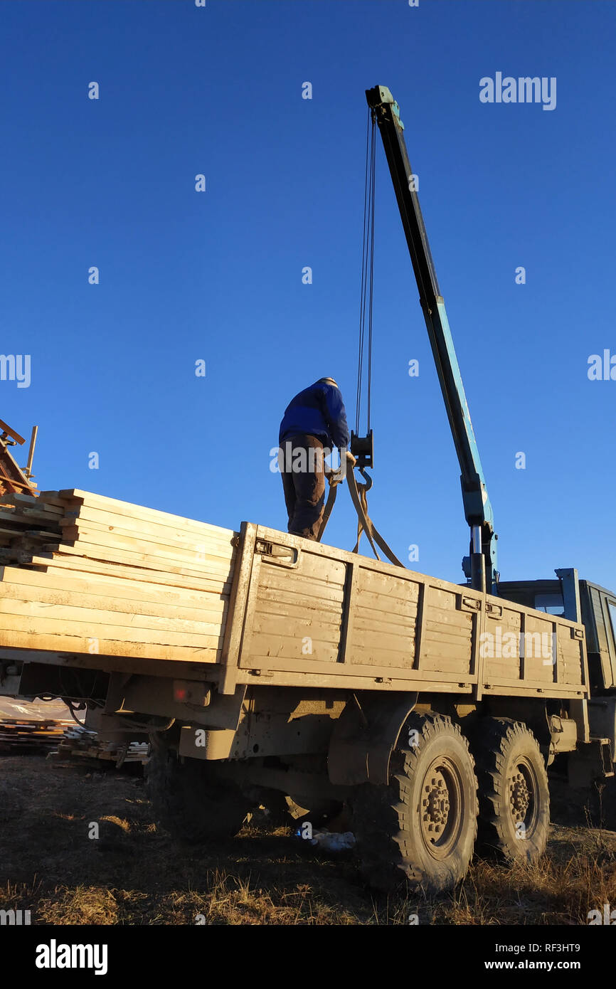 Timber hauling with cable crane hi-res stock photography and images - Alamy