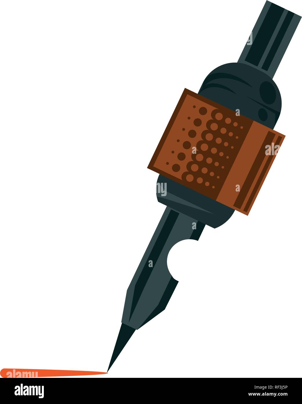 Concentration tattoo artist Stock Vector Images - Alamy