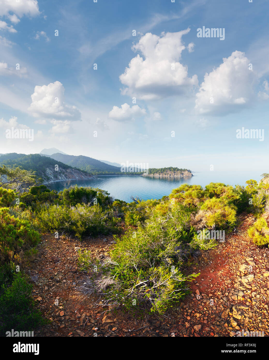 Amazing Mediterranean seascape in Turkey. Landscape photography Stock ...