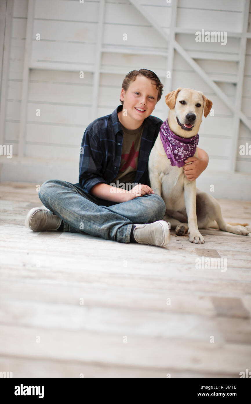 Boy loves dog hi-res stock photography and images - Alamy
