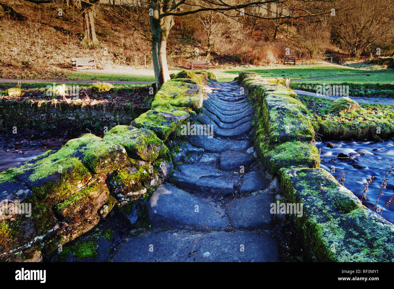 Pack horse bridge wycoller lancashire hi-res stock photography and ...