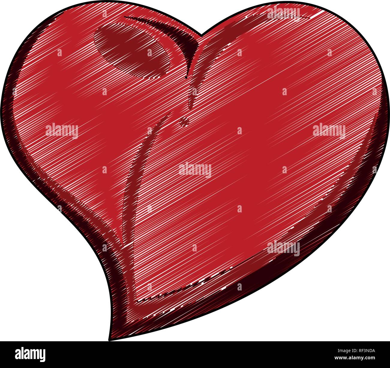 Tattoo heart drawing scribble Stock Vector Image & Art - Alamy