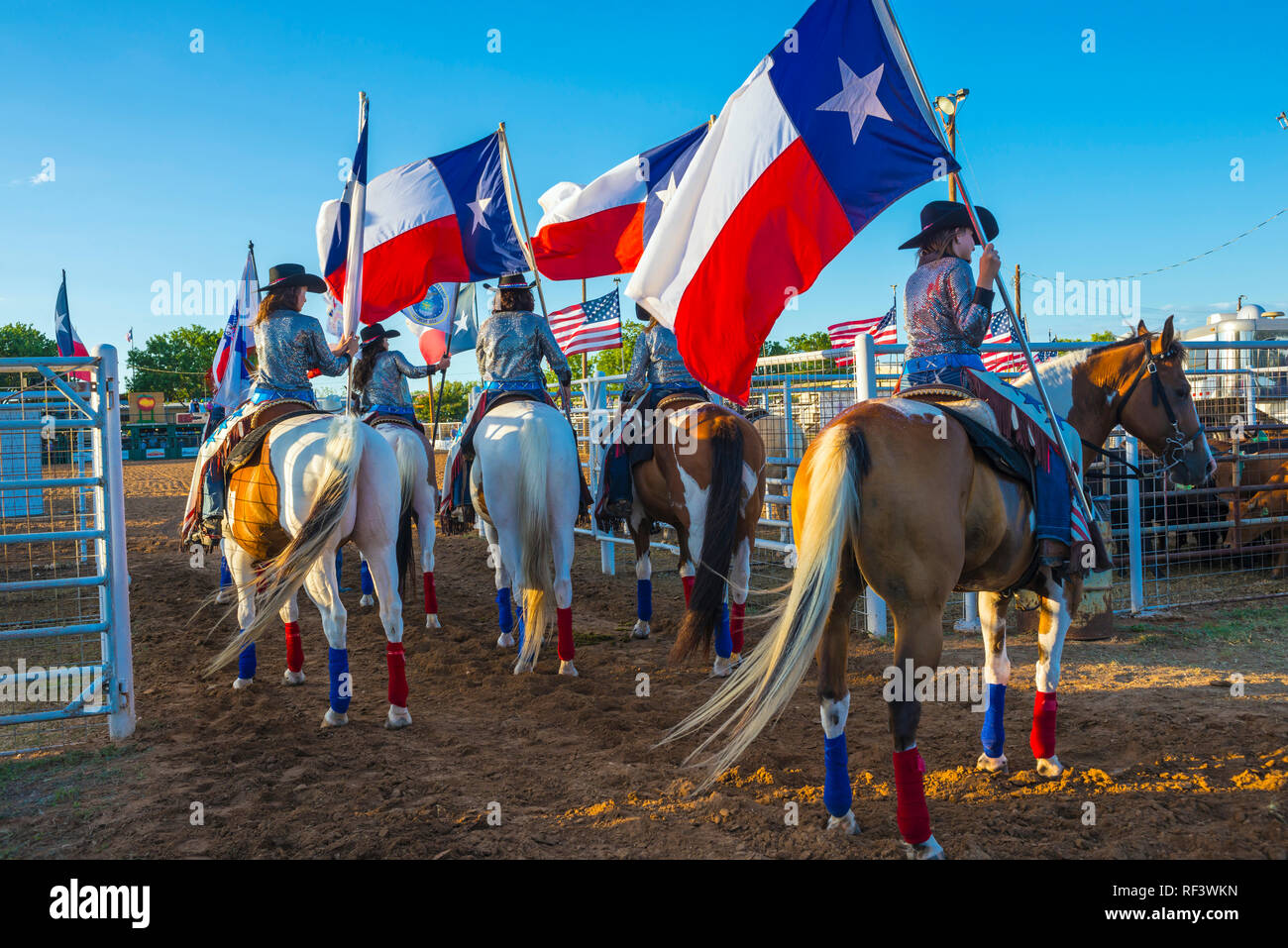 Texas rodeo flag hi-res stock photography and images - Alamy