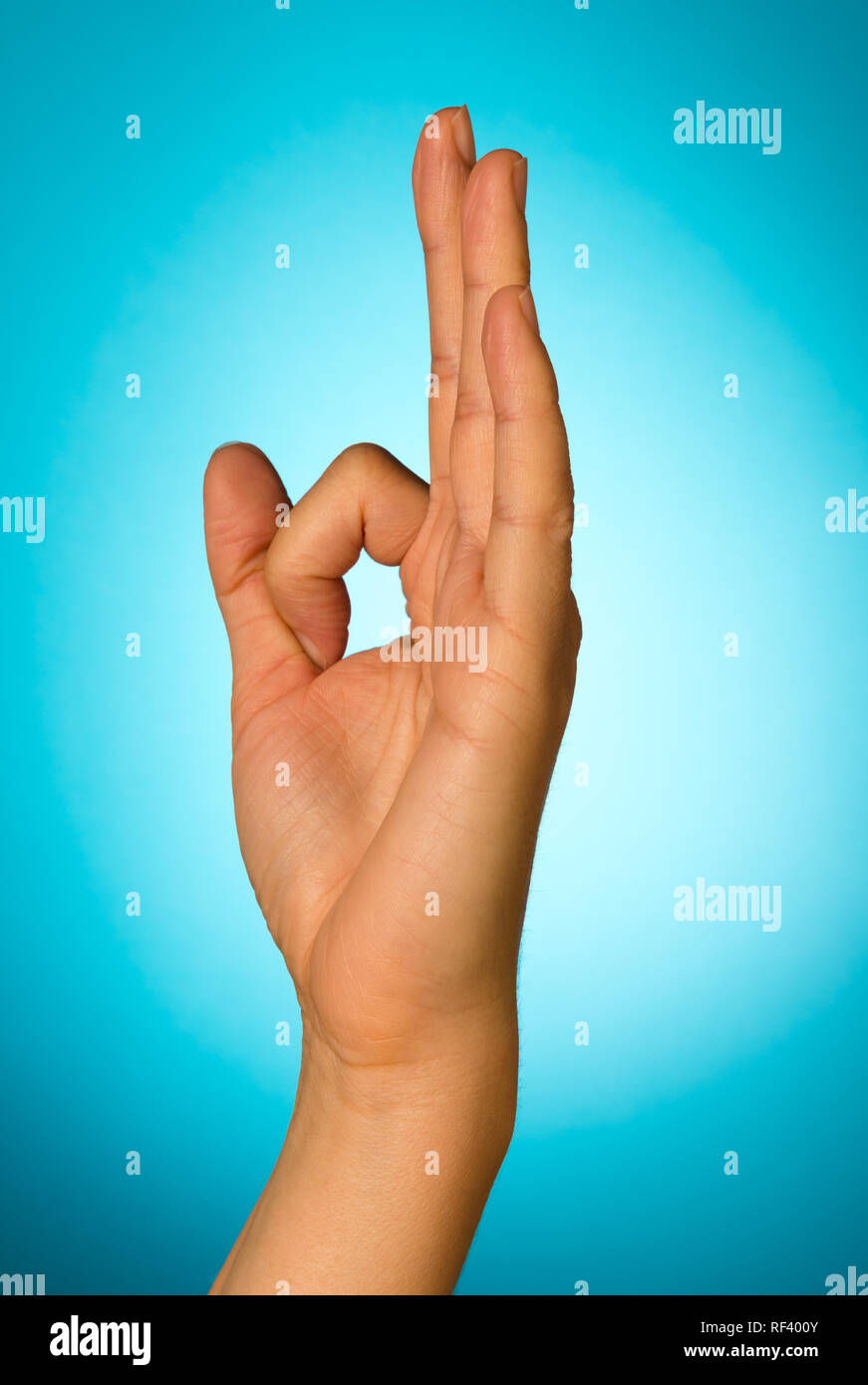 MUDRA is a hand position for meditation and yoga Stock Photo - Alamy